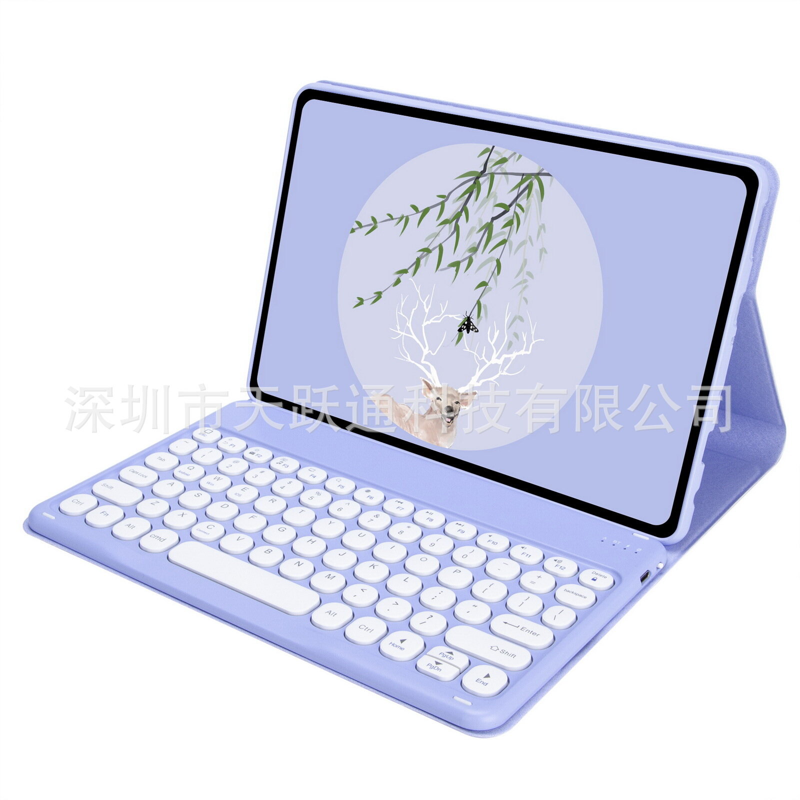 Чехол SM-T220/T225, для Samsung Tab A7 Lite, кожаный, с Bluetooth-клавиатурой