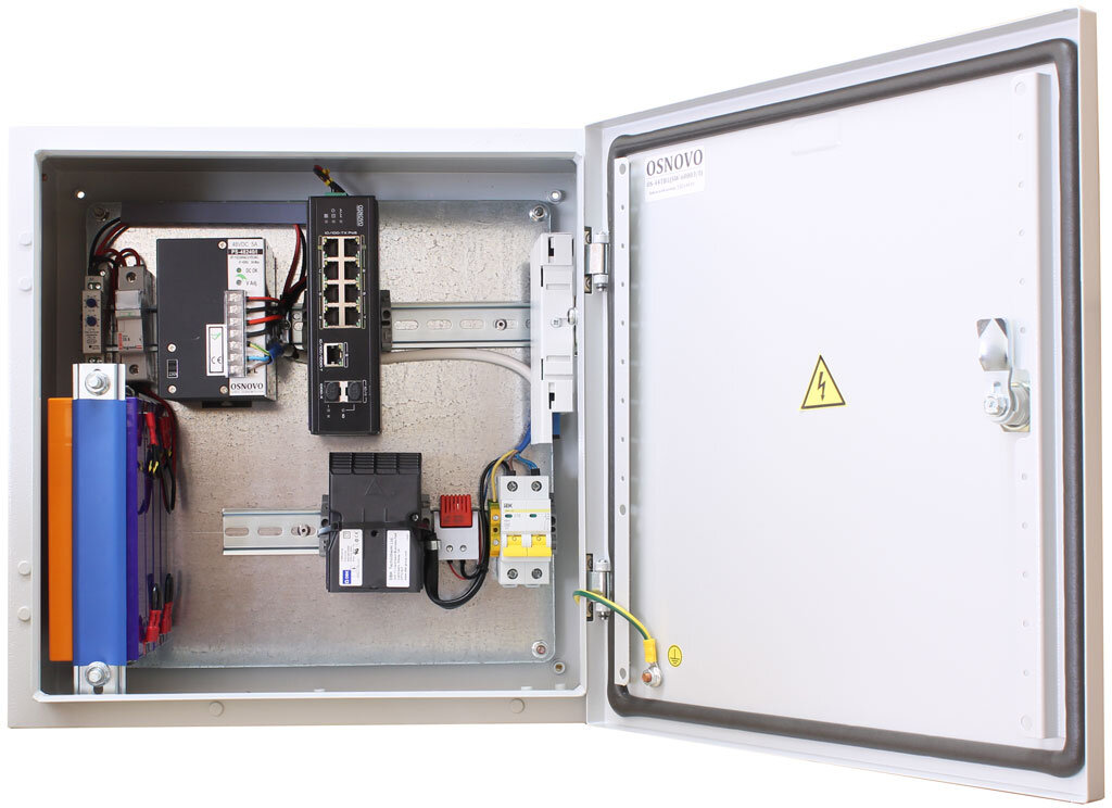 OS-44TB1(SW-60812/I) / Коммутатор OSNOVO Уличный коммутатор с термостабилизацией и резервным питание