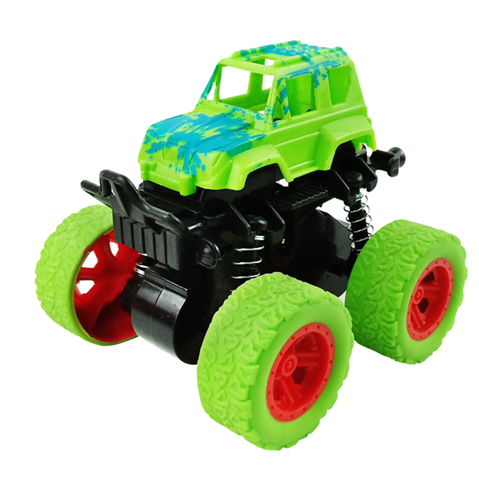 Offroad Car Toy Dual инерция симуляция ShakePropet Offroad Модель транспортных средств для детей -kids green