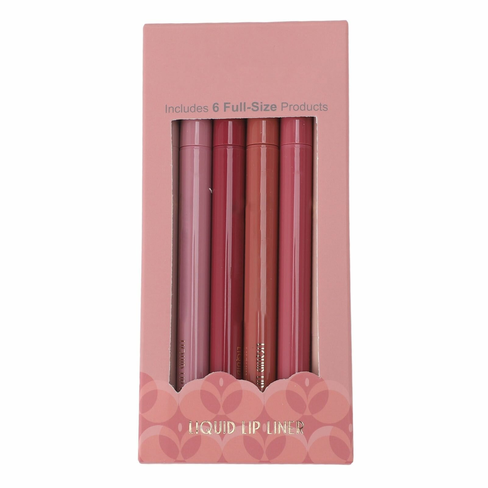 6 цветовой жидкий вкладыш для губ 0,6 мл быстрой высыхание водонепроницаемость