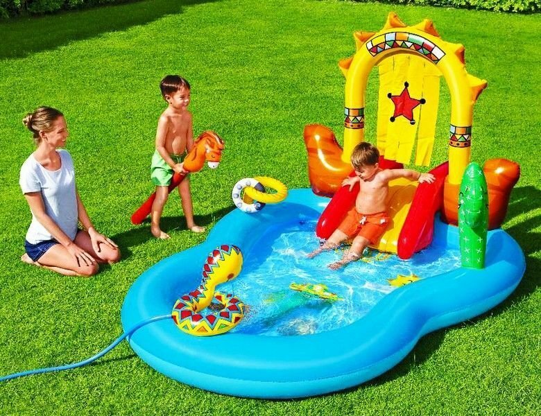 Надувной игровой центр Дикий Запад, 264x188x140 см, от 2 лет, BestWay, 53118