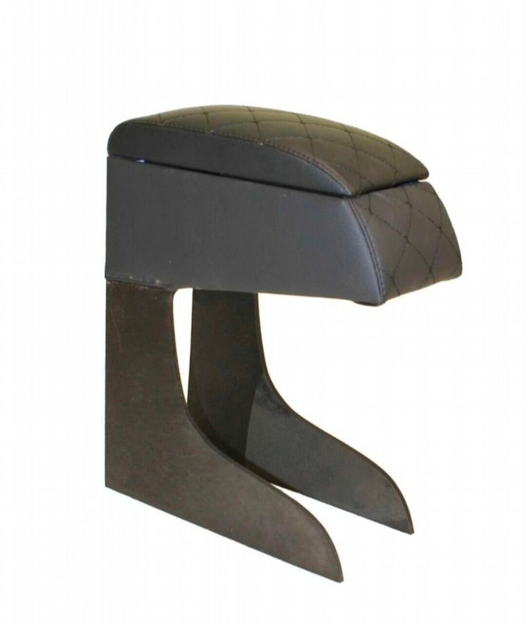 Подлокотник Renault Kangoo/Рено Канго (1997-2003/2003-2009) Эко-кожа ромб черный/лёгкая установка