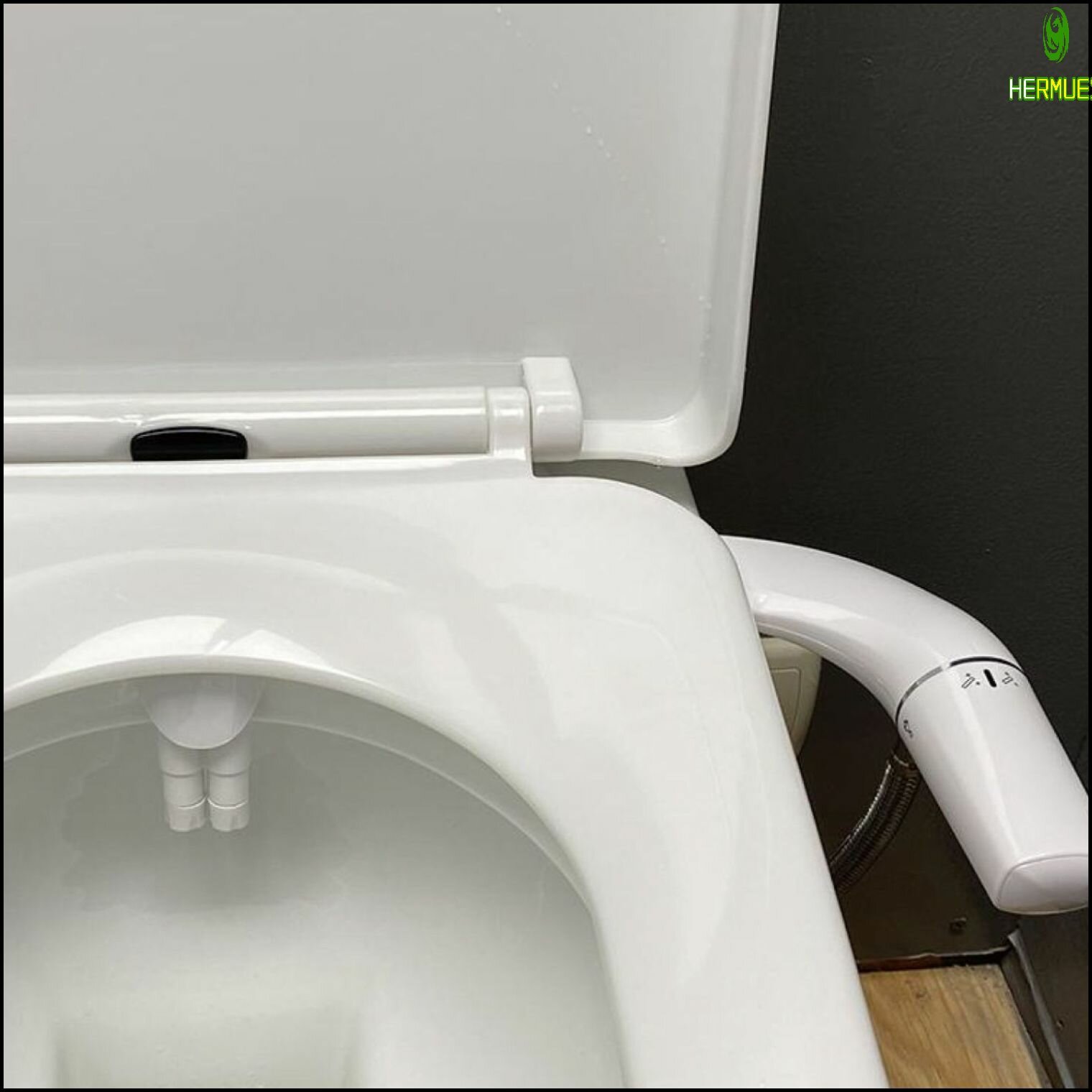 Биде приставка для унитаза. Левосторонняя регулировка. Биде для унитаза. Гигиенический душ-Hermues Mall