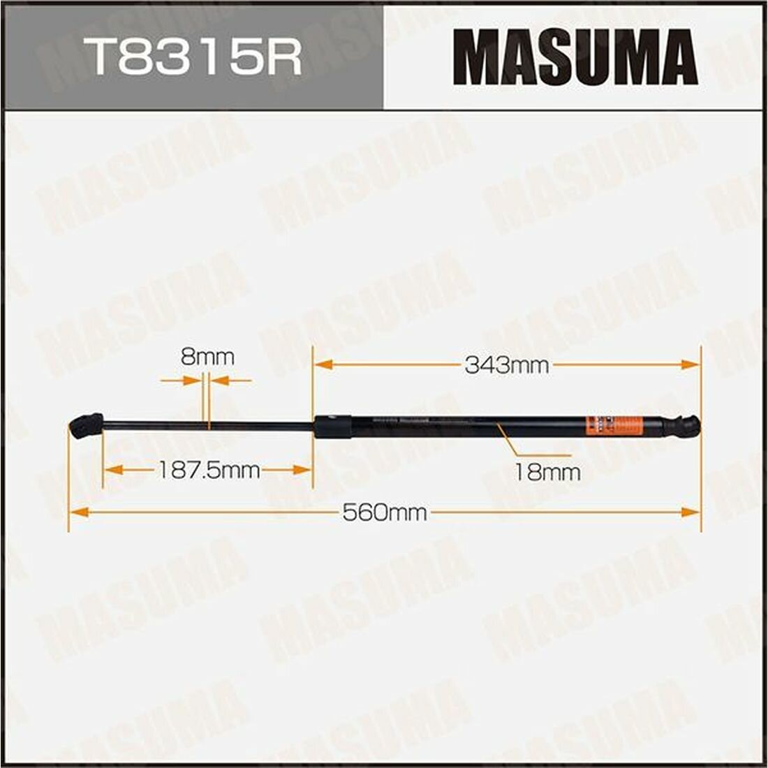 Упор газовый багажника Masuma T8315R