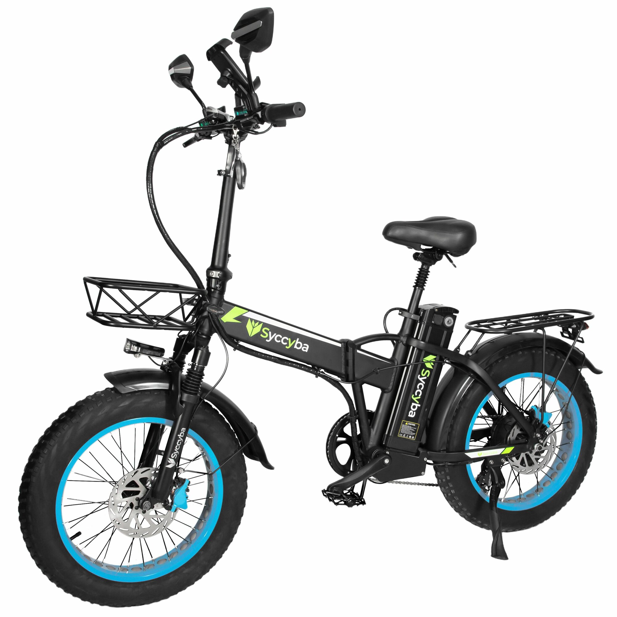 Syccyba F10 Pro 500 Ватт; гидравлика 48V/15Ah 20" синие обода