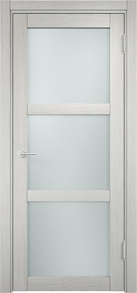 Межкомнатная Дверь Verda Баден 02 до Слоновая Кость со Стеклом Сатинато 2000х900мм (Полотно 1шт) / Верда.