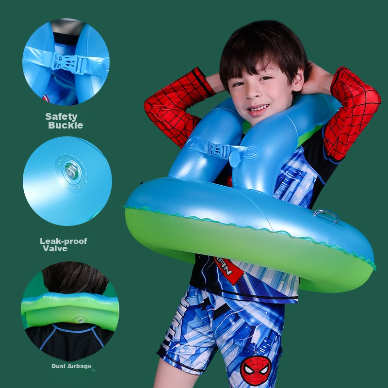 Yonglebao New Anti-Rollover Snake-Shaped Swim Ring, Baby And Children's Thickened Ring-Shaped Inflatable Swimming Ring Life Buoy, Pink S Size