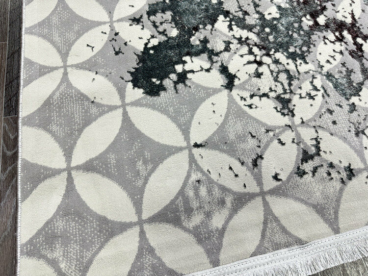 Ковер, Прямой, Серый, Белый, Черный, Современный, на пол, в гостиную, спальню, в ассортименте (120 см. на 180 см.)