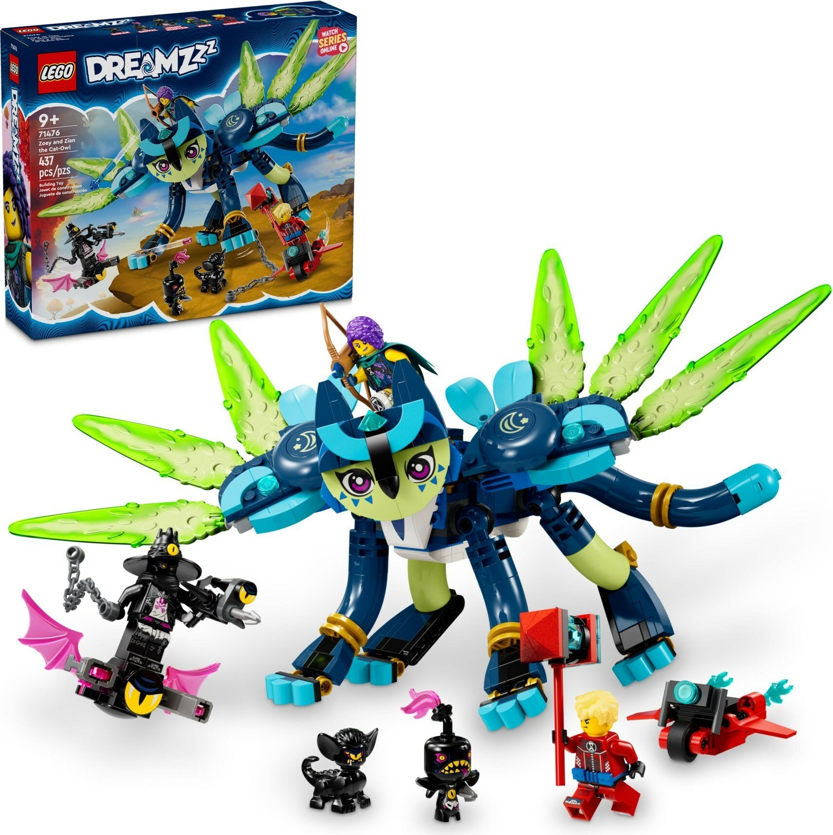 Конструктор LEGO 71476 Зои и кот-сова Зиан