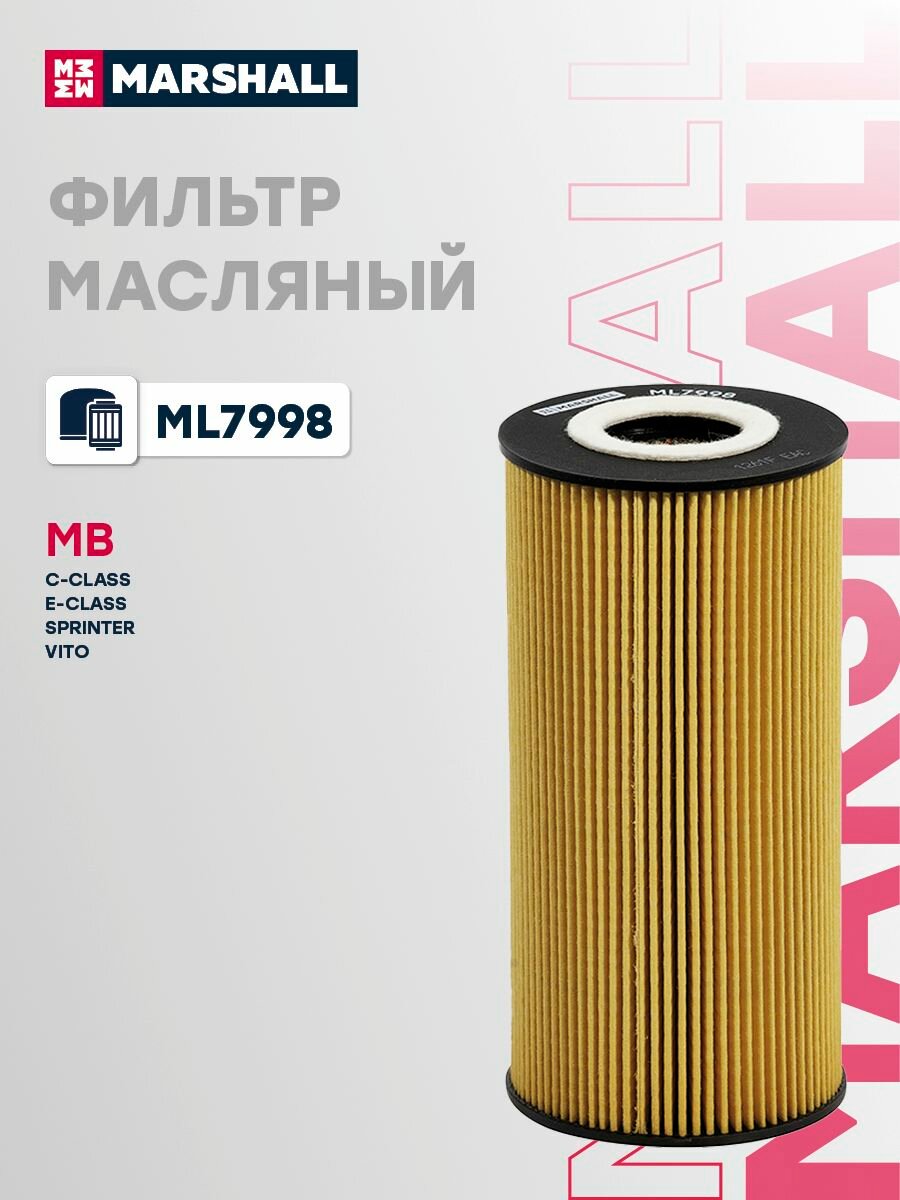 Фильтр масляный MERCEDES-BENZ мерседес C-Class E-Class Sprinter Спринтер Vito HU951x 6611803309 6061800009 51055040105 6611803209 A6021800009
