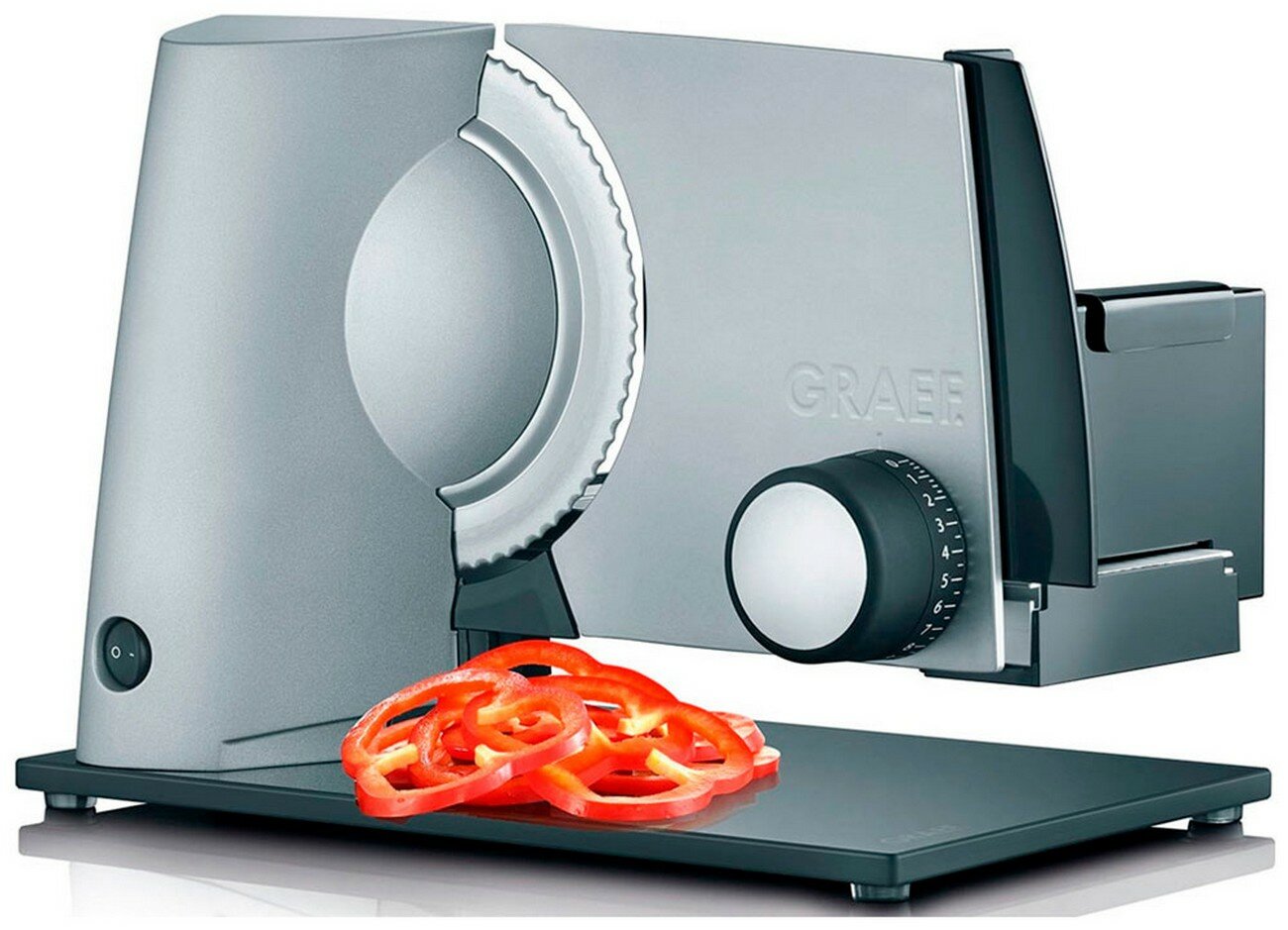 Ломтерезка Graef SKS 320 silber TWIN, 170 Вт, регулировка толщины