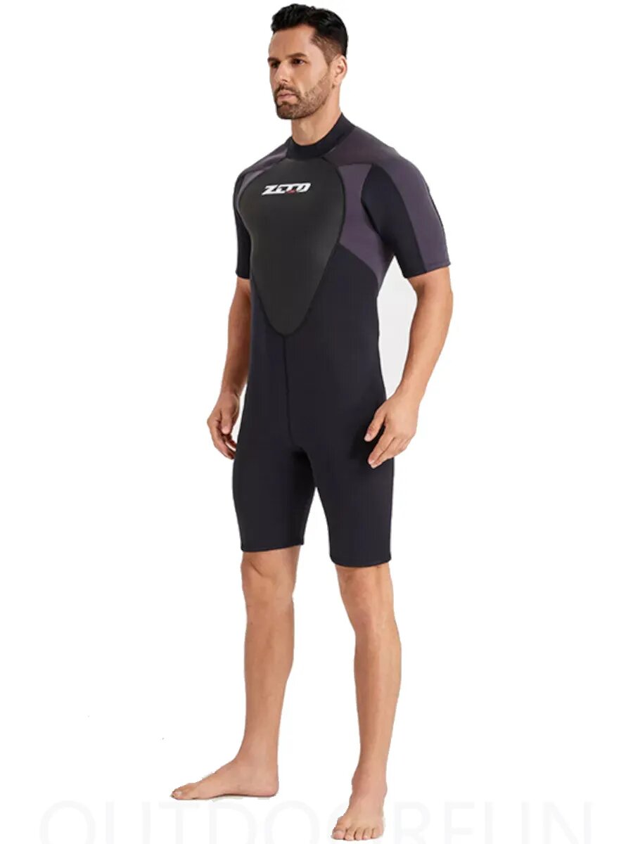 Цельный гидрокостюм толщиной 3 мм с короткими рукавами