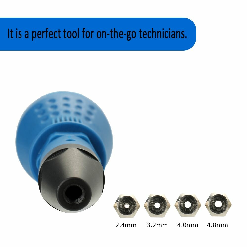 Клепальный инструмент для электродрели, переходная вставка для гаек