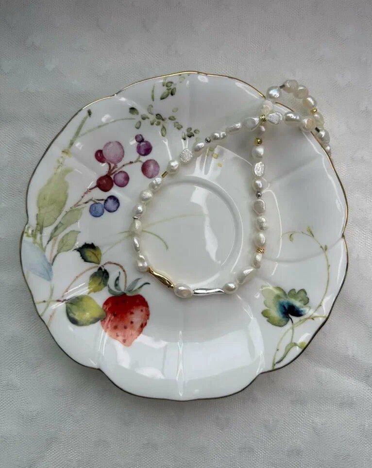 Колье, жемчуг культивированный