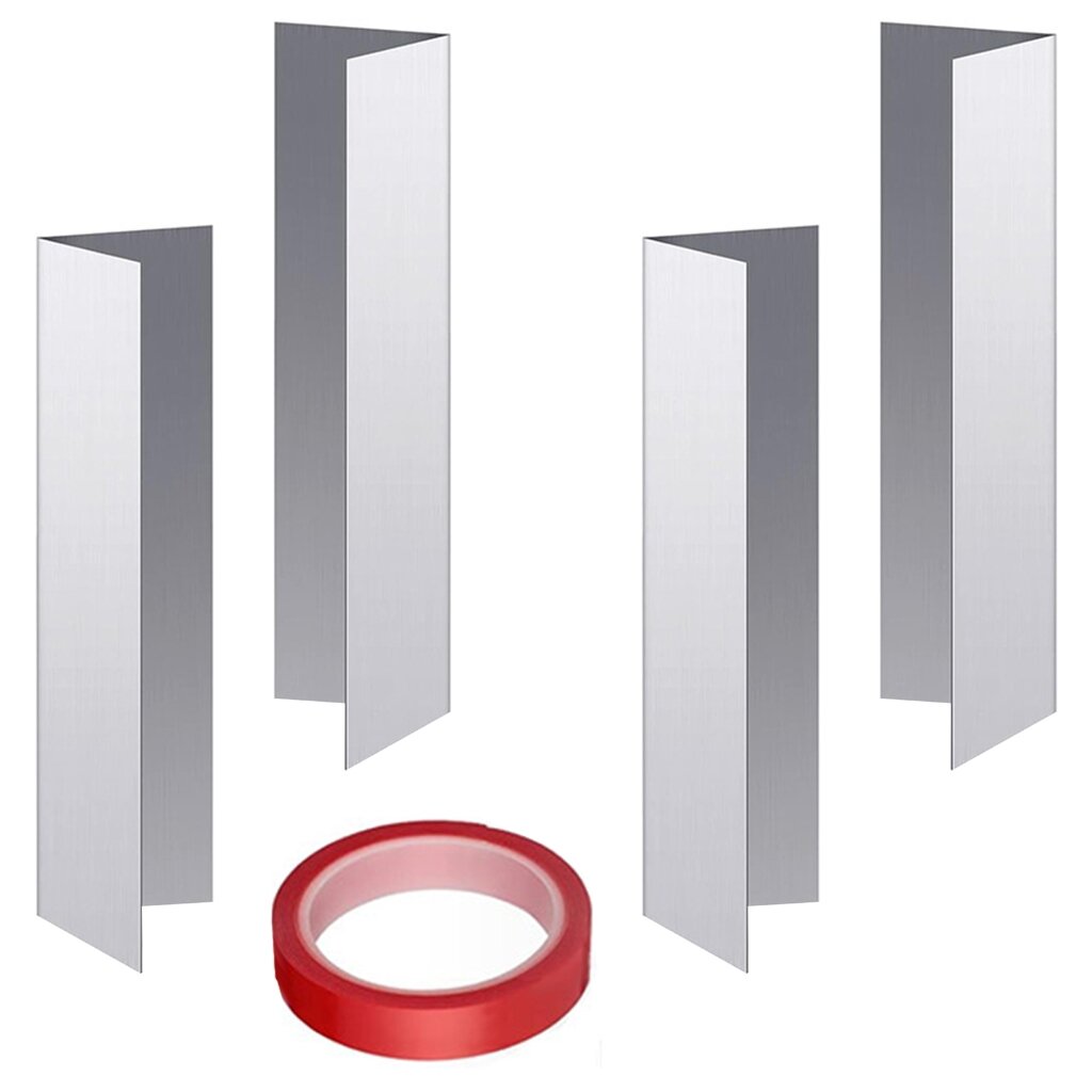 4шт Уплотнители Гаражных Ворот Для Защиты От Атмосферных Воздействий Клейкая Лента для Внутренней И Наружной Защиты Простота Установки