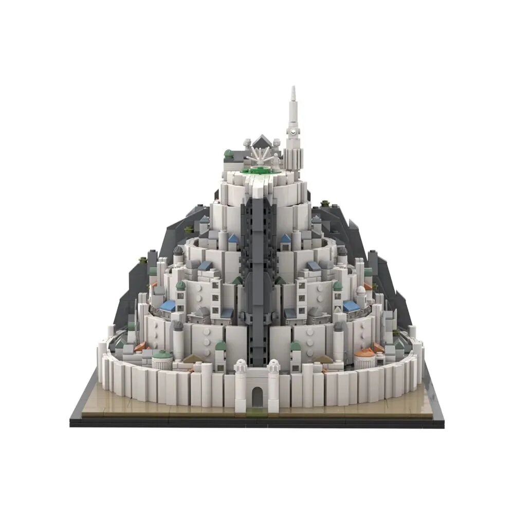 Конструктор MOC из фильма Минас Тирит, пластиковый, для детей от 6 лет