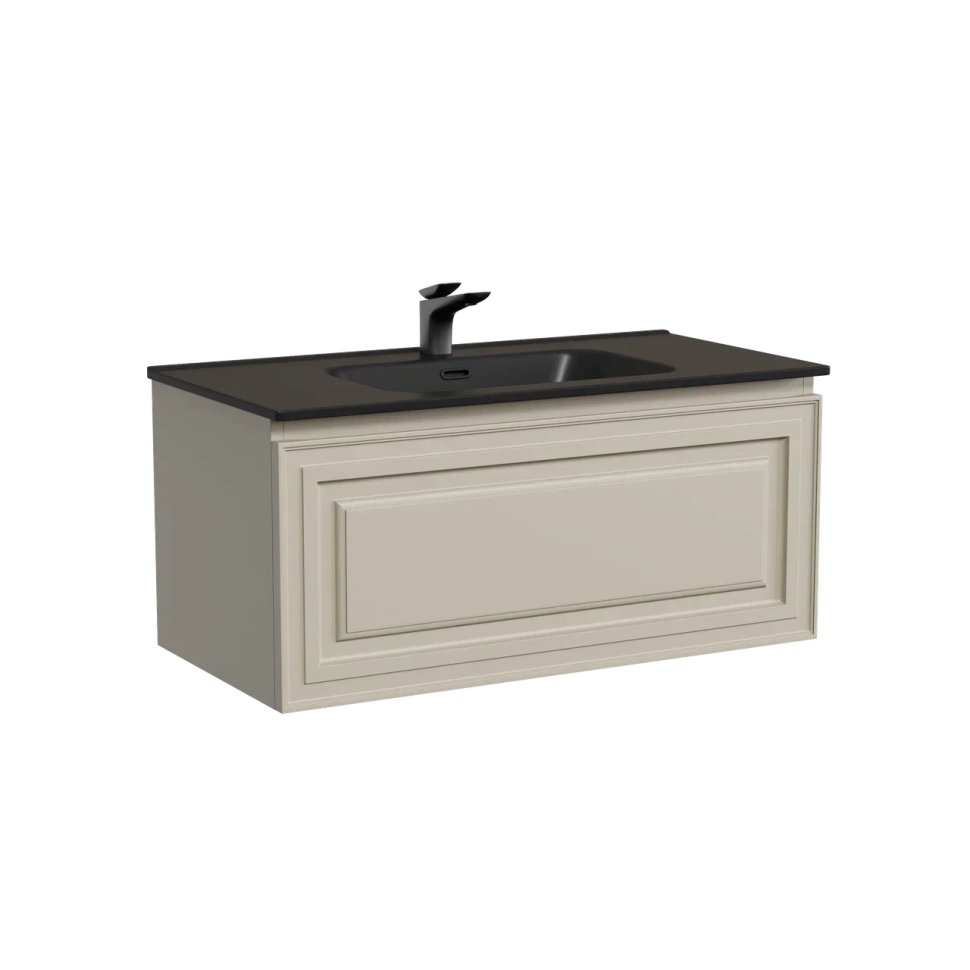 Тумба подвесная SANCOS Very 890х445х406, c одним ящиком оснащенным доводчиками, Beige Soft , арт. VR90CE