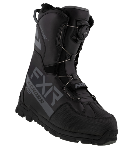 Ботинки снегоходные FXR X-Cross Pro BOA с утеплителем, размер 46 черный серый