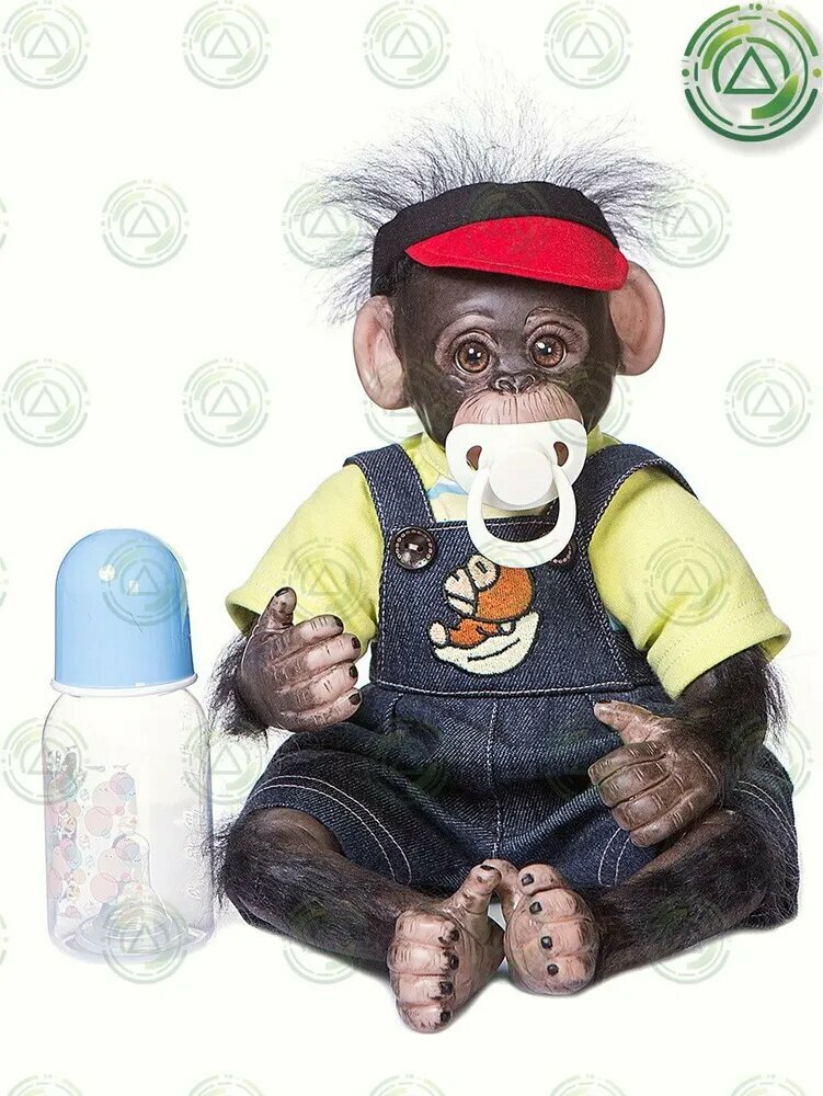 KNOW EASY-Кукла Реборн 45cm /силиконовая Игрушка Пупс /обезьяна