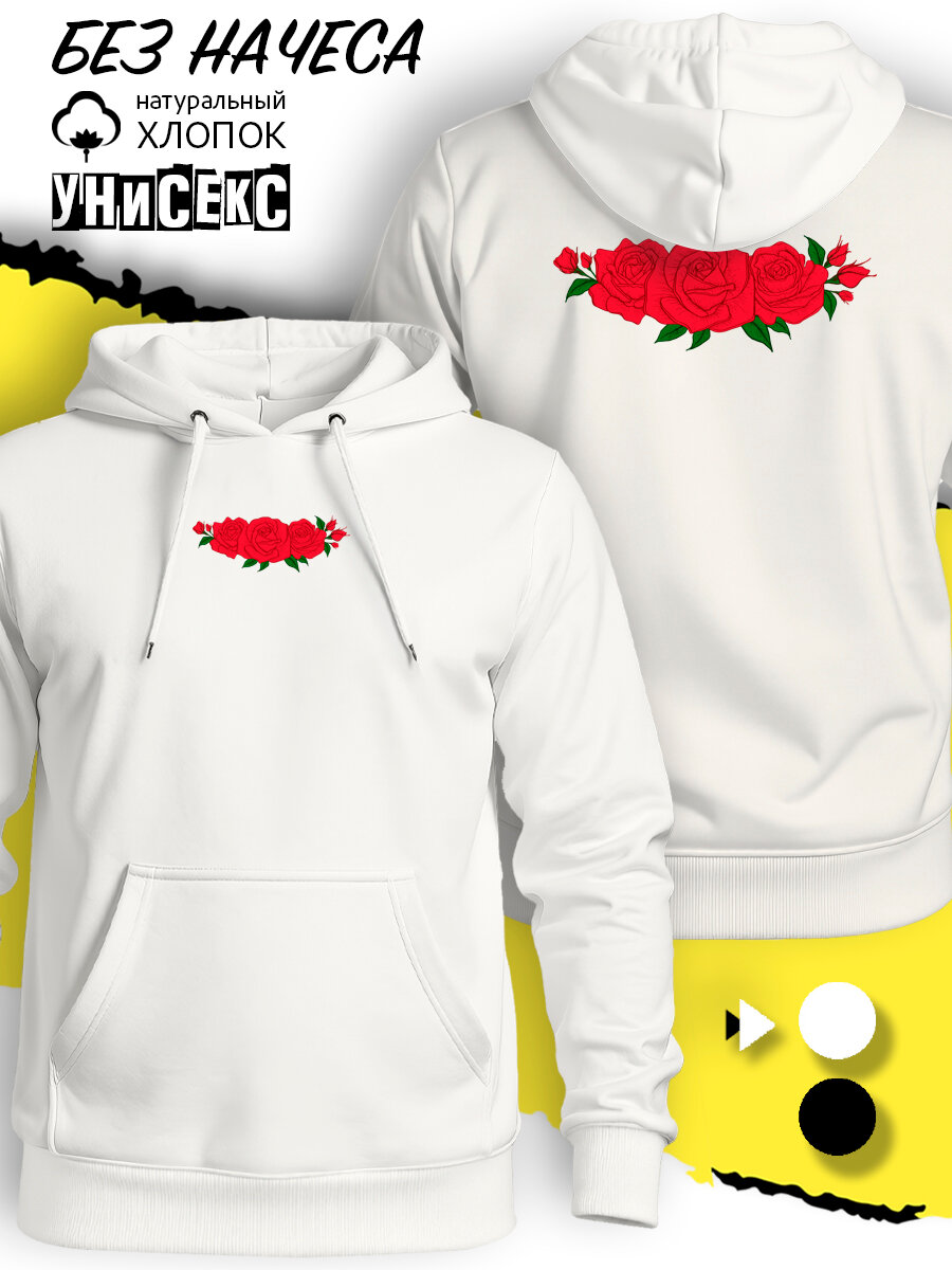 Худи Толстовка свитшот с розами
