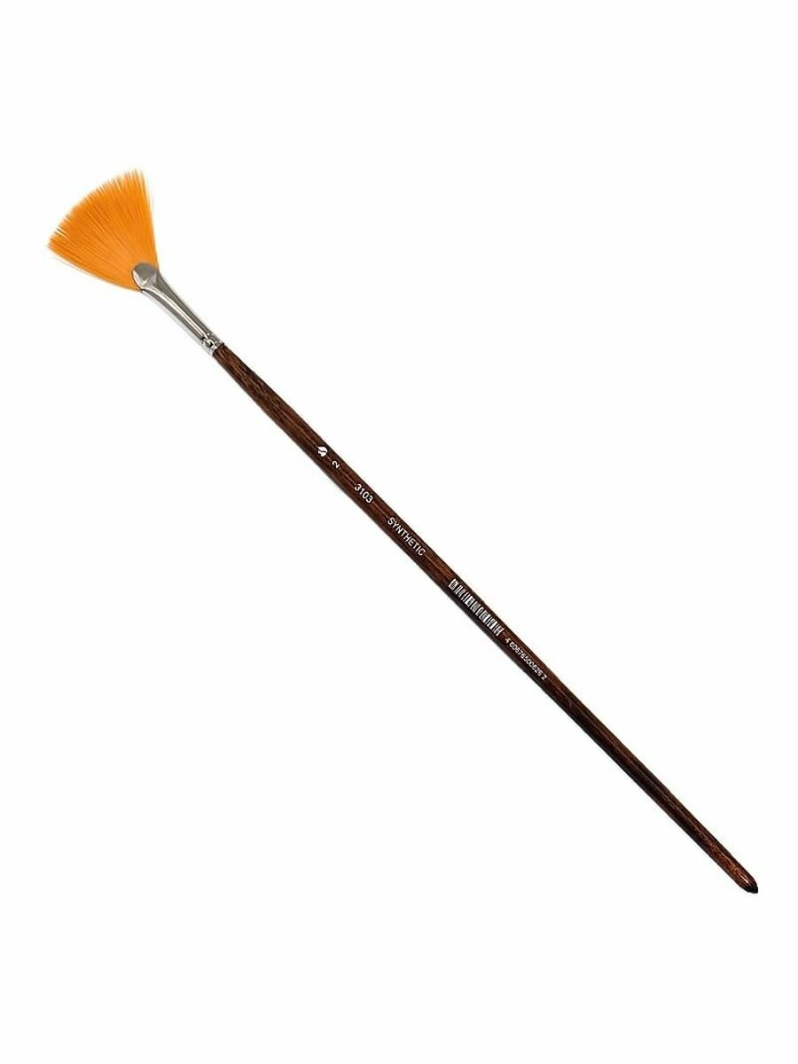 Кисть художественная для рисования Синтетика веерная № 2