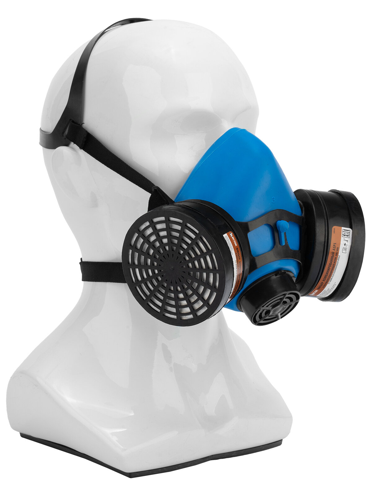 Полумаска изолирующаяисток 300/400 со сменными комбинированными фильтрами А1Р1 892437