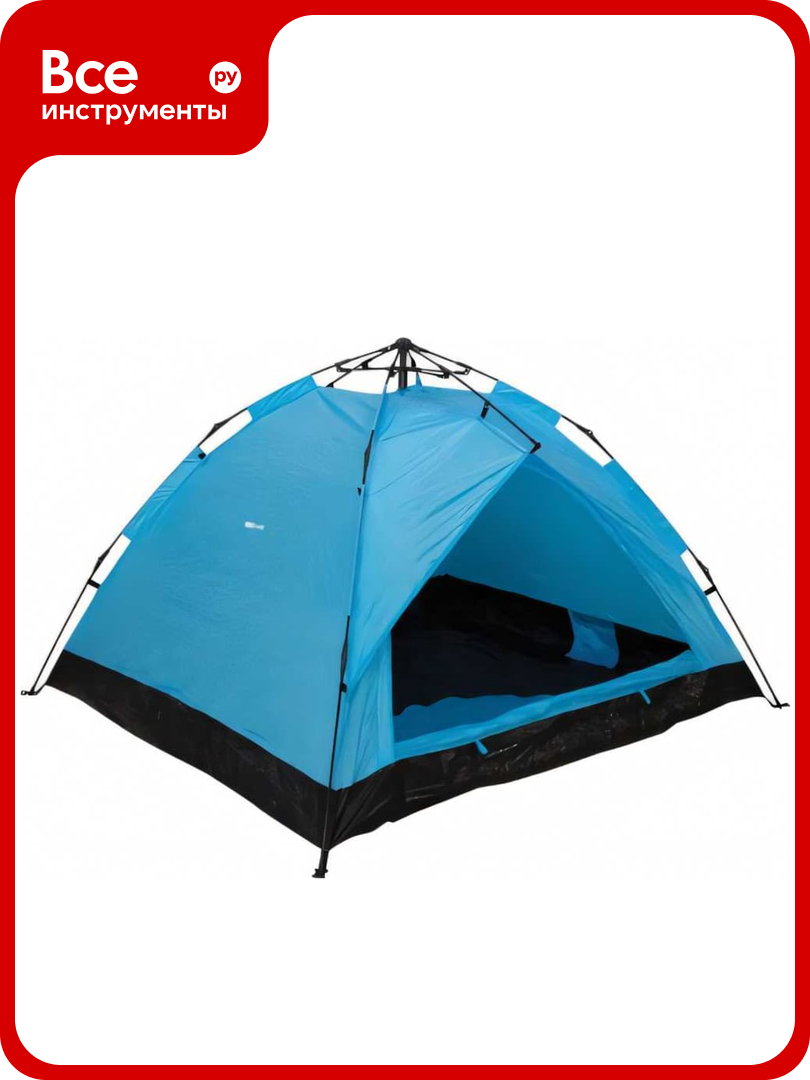 Автоматическая палатка Ecos Breeze 115см, три места, вход с козырёком, полиэстерный внешний тент, для кемпинга