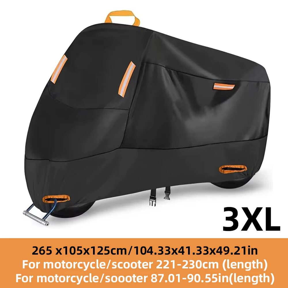 Новый чехол для мотоцикла XL-XXXXL, дождевик для мотоцикла, водостойкий, пылезащитный, 3XL