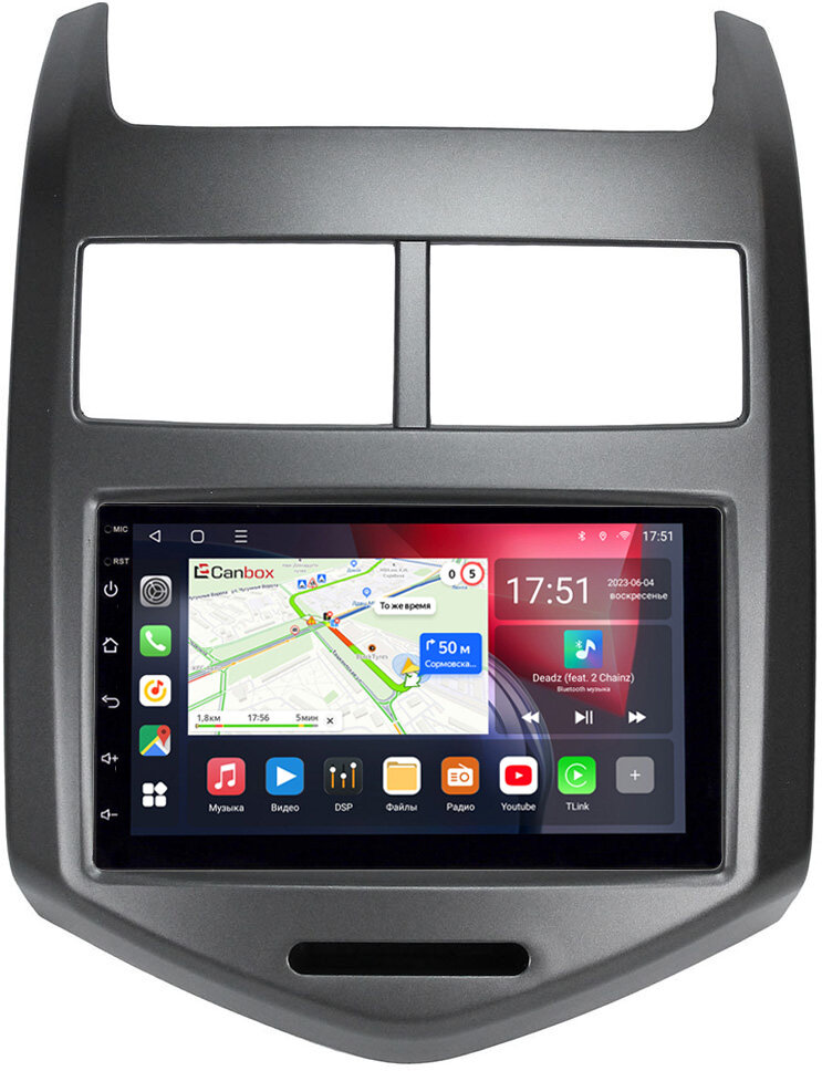 Штатная магнитола Chevrolet Aveo 2 2011-2020 Canbox L-Line 4476-RP-CVAV-79 Android 10 (4G-SIM, 3/32, TS18, DSP, QLed)