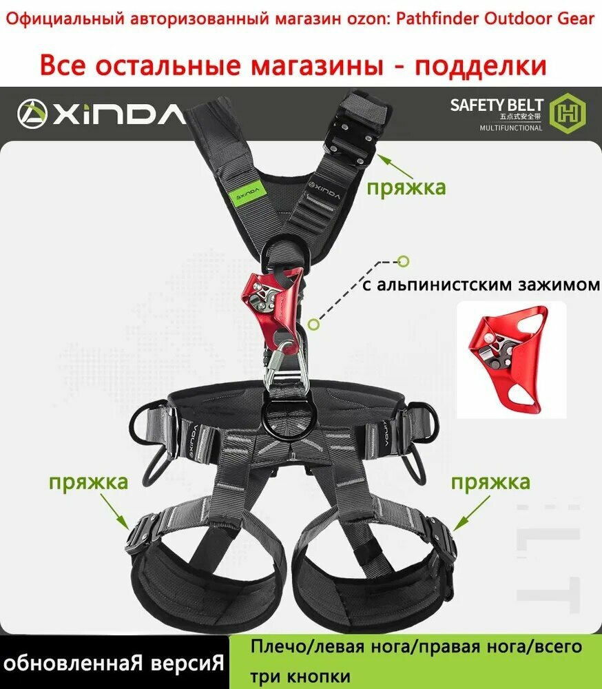 Альпинистская 5-точечная обвязка