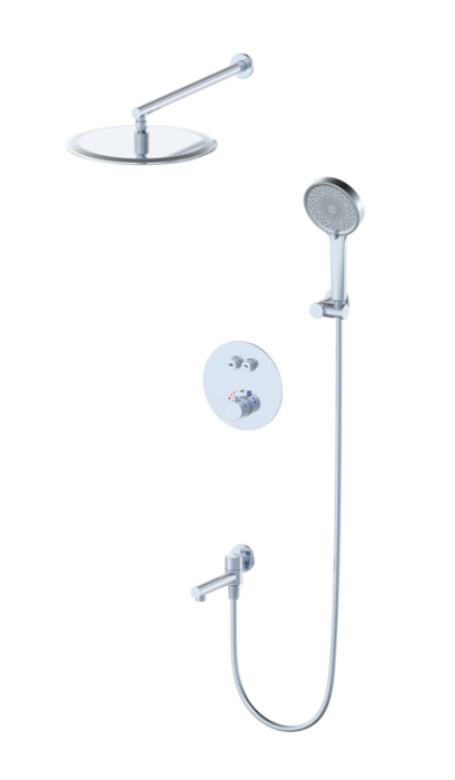 Душевой комплект Wonzon & Woghand WW-88929010-CR, С внутренней частью, хром