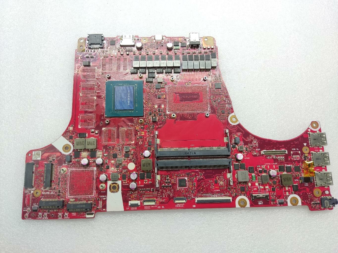Материнская плата G712LV донор видеочипа N18E-G1-B-KC-A1