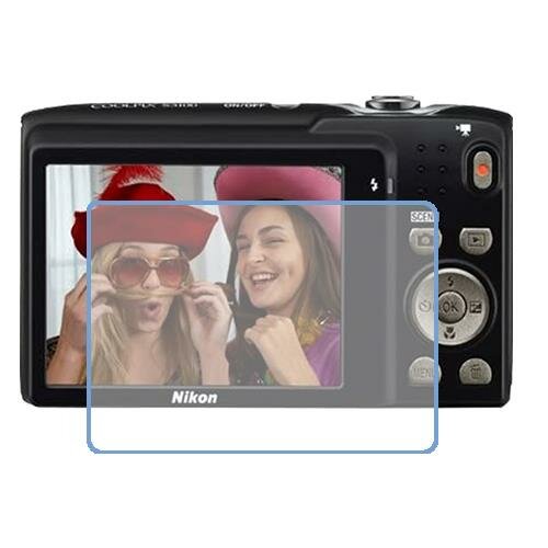 Скрин Мобайл защитный экран для фотоаппарата Nikon Coolpix S3100 из нано стекло 9H