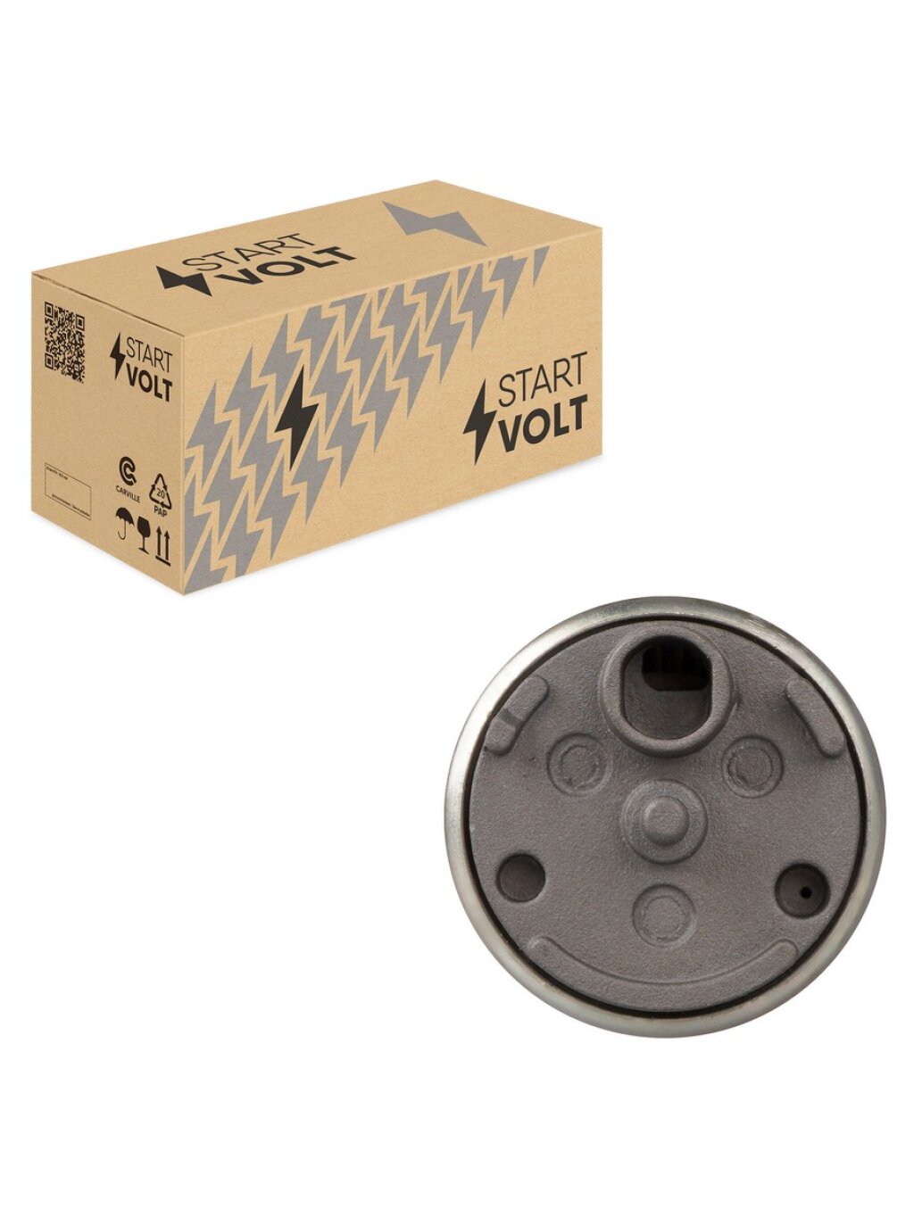 Бензонасос для а/м ВАЗ 2110 (инж.) "STARTVOLT" (штуцер с насечками)