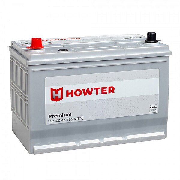HOWTER Premium ASIA 100L 760A ПП (306x175x224) 353x175x190
