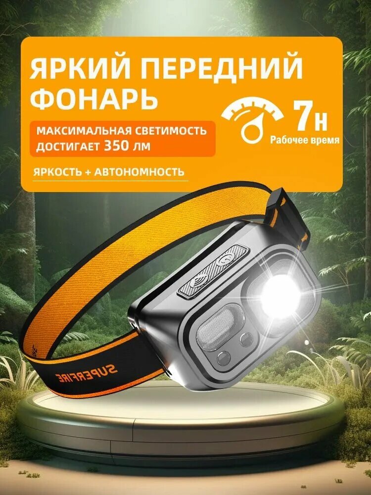 SUPERFIRE Налобный фонарь — фото 1
