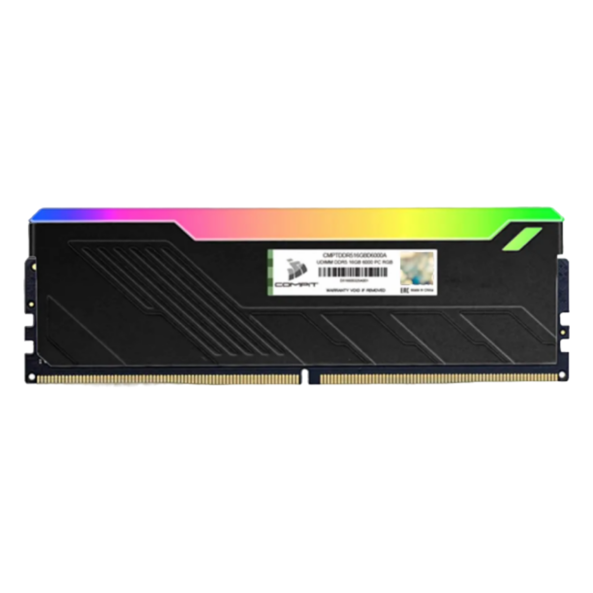 Оперативная память COMPIT CMPTDDR532GBD6000A, черный, RGB DDR5 32GB 6000MHZ Udimm