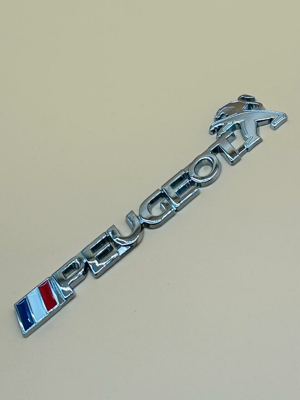 Наклейка Эмблема Peugeot Хром 15см