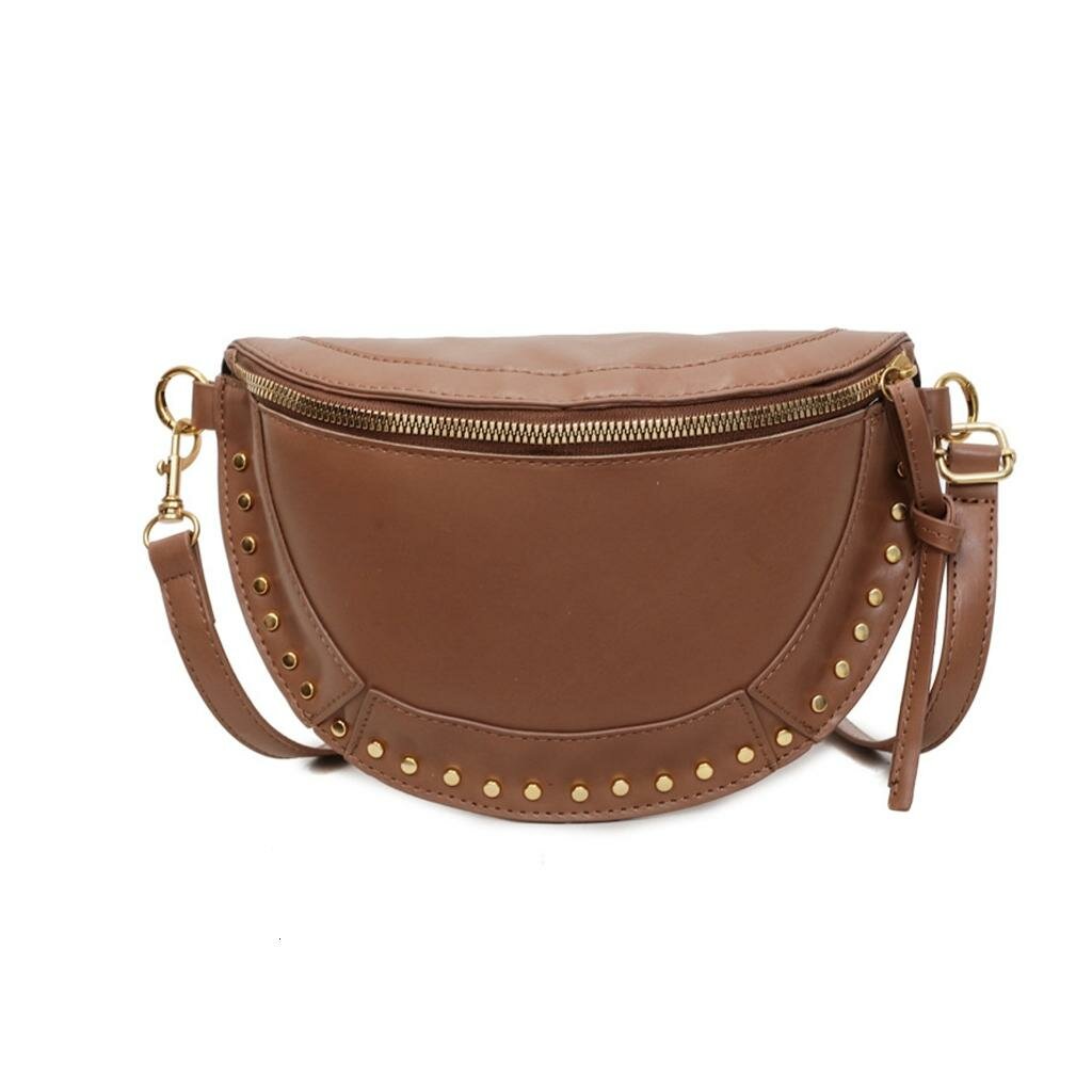 Индивидуальная сумка-мессенджер через плечо с заклепками-хаки