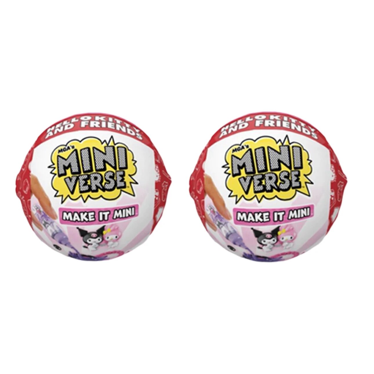 Новый Hello Kitty Genuine Mga Make It Mini Sanrio Happy Hour Girls Play House Food Collect слепая коробка игрушки-сюрпризы Рождественские подарки