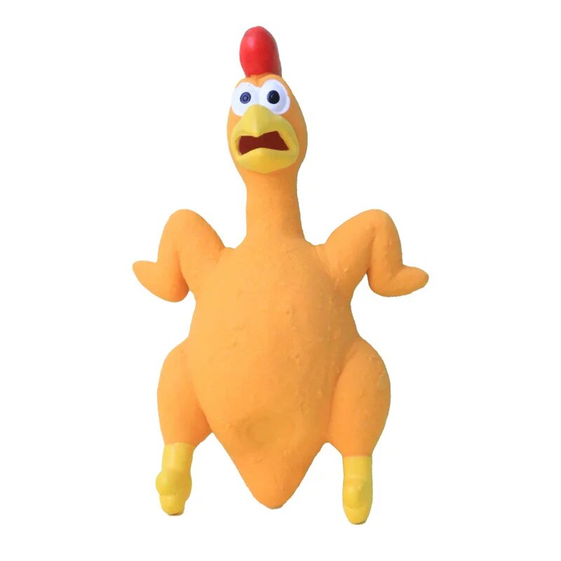 Игрушка для собак в виде кричащей курицы, пищащая курица, игрушка для самостоятельной развлечения, средство от скуки,