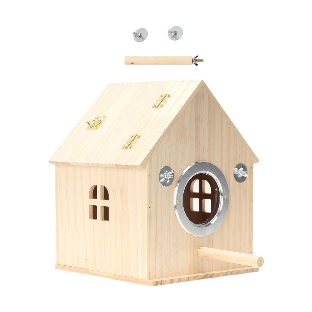Домик для птиц из натурального дерева, Птичья Комната G6