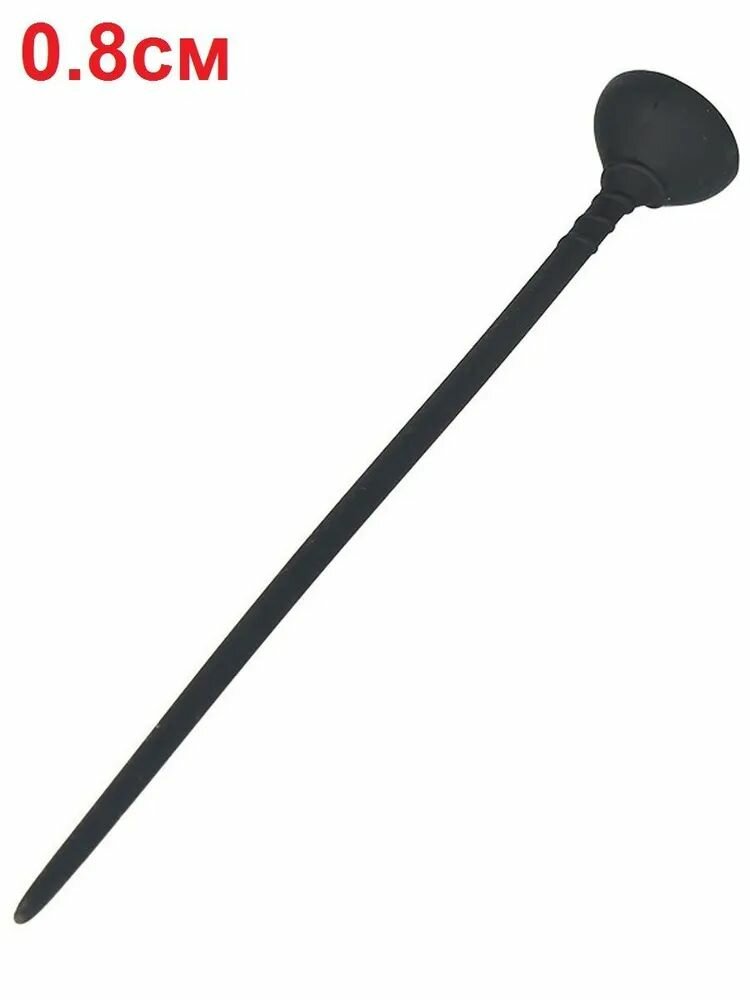 Мужской длинный силиконовый гибкий стимулятор уретры на присоске, 27см