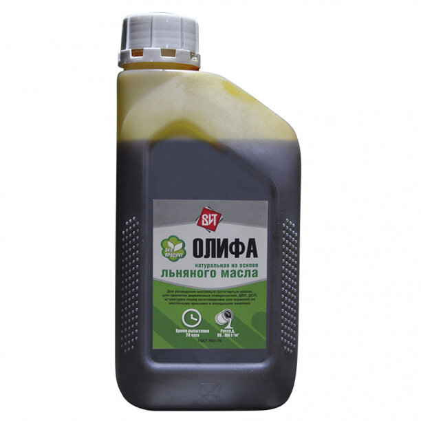 Олифа натуральная льняная ВИТ 1 л