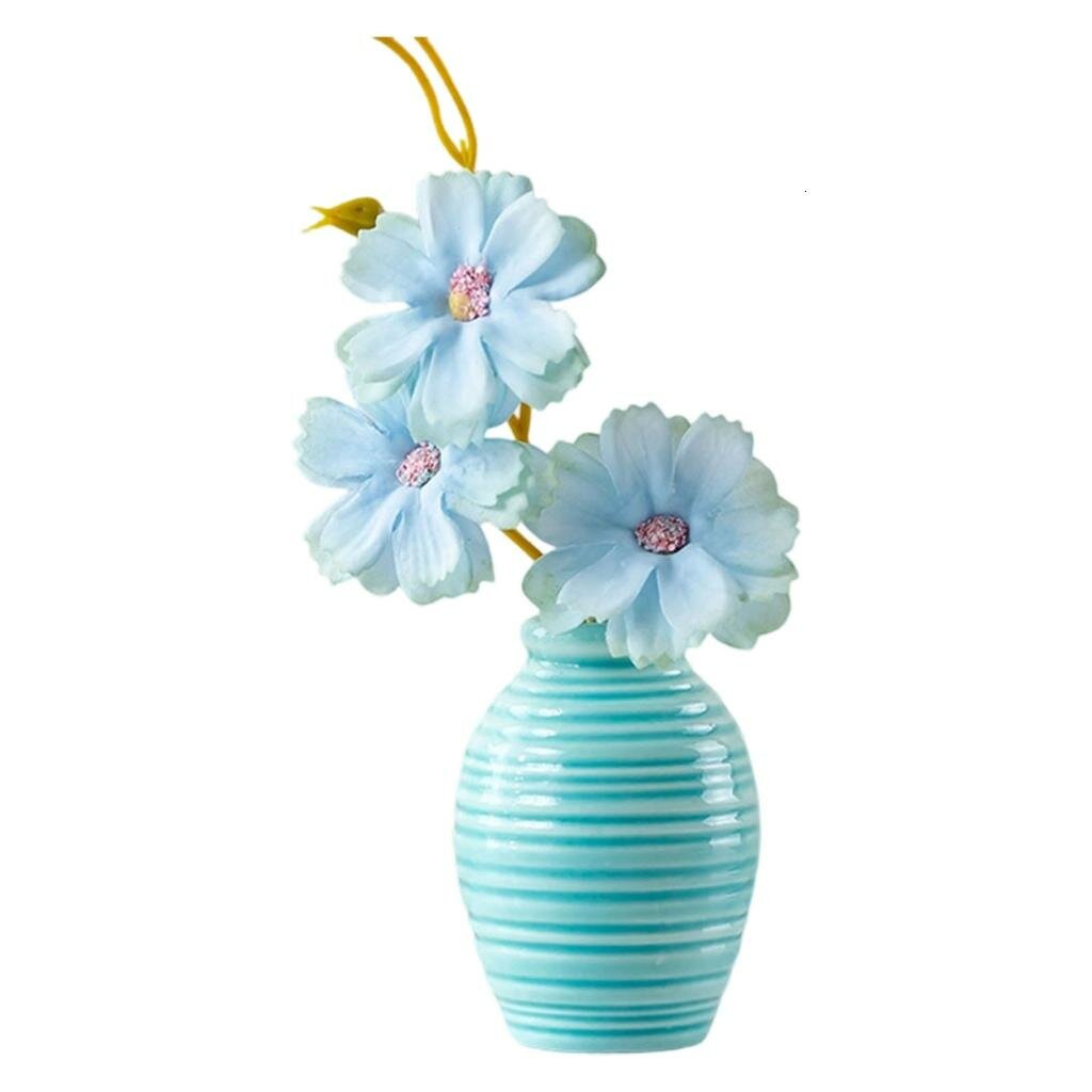 Магниты-вазы для цветов на холодильник, Синий - Круглая бутылка