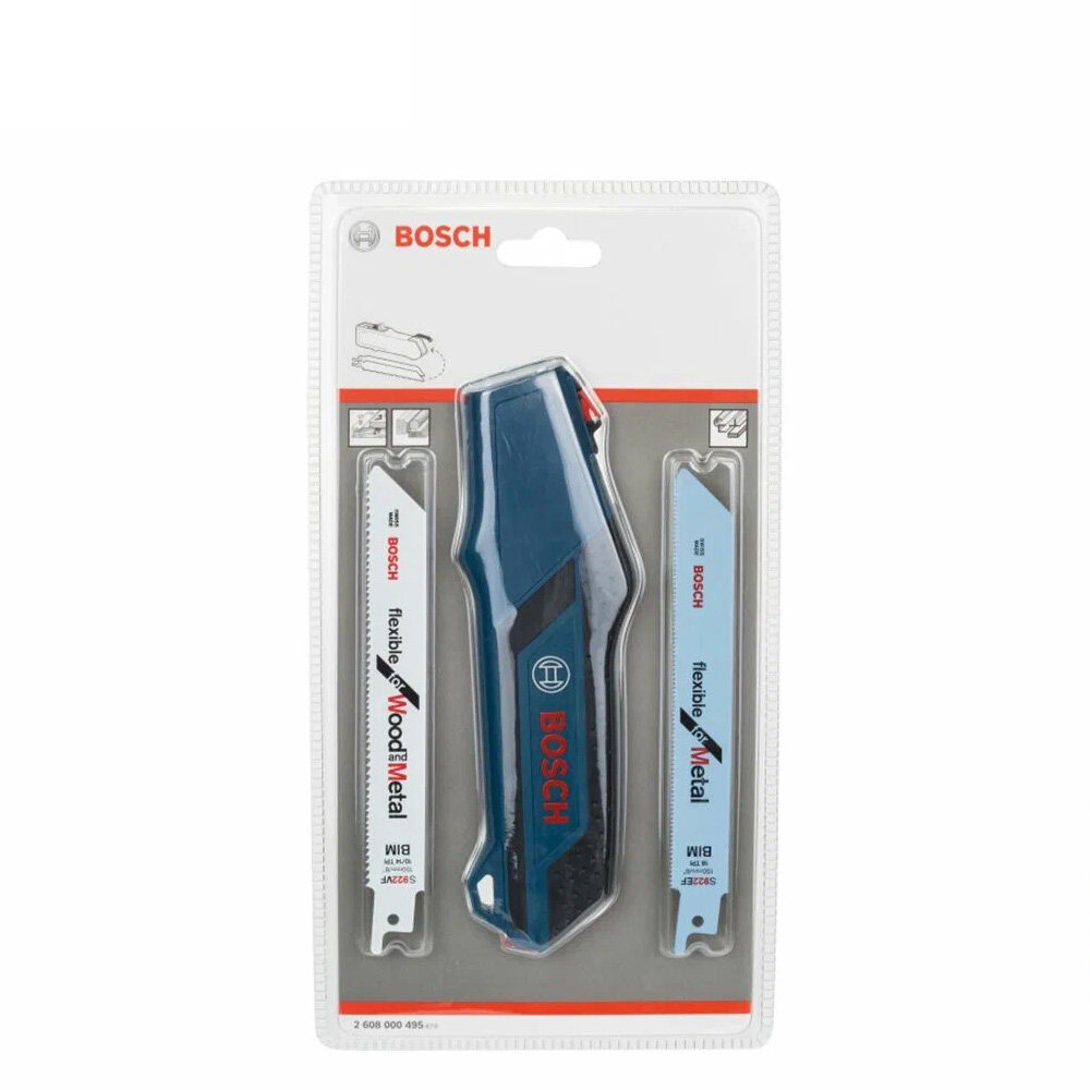 Ручная сабельная пила, с 2 полотнами 2608000495