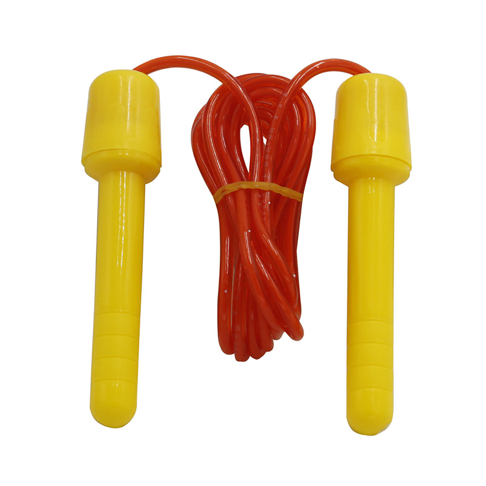 Детская скакалка для начинающих, для похудения, регулируемая скакалка для детей от 3 до 6 лет, желтого цвета.