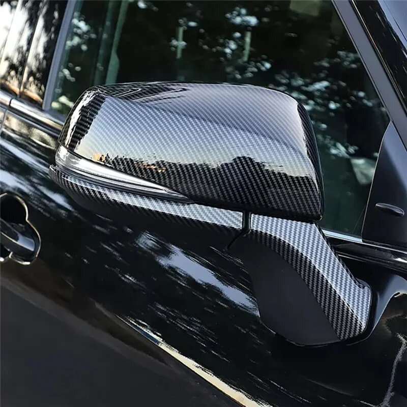 WF-Зеркало заднего вида, боковая молдинговая накладка для Toyota RAV4 2019-2023, внешние аксессуары, стиль из углеродного волокна