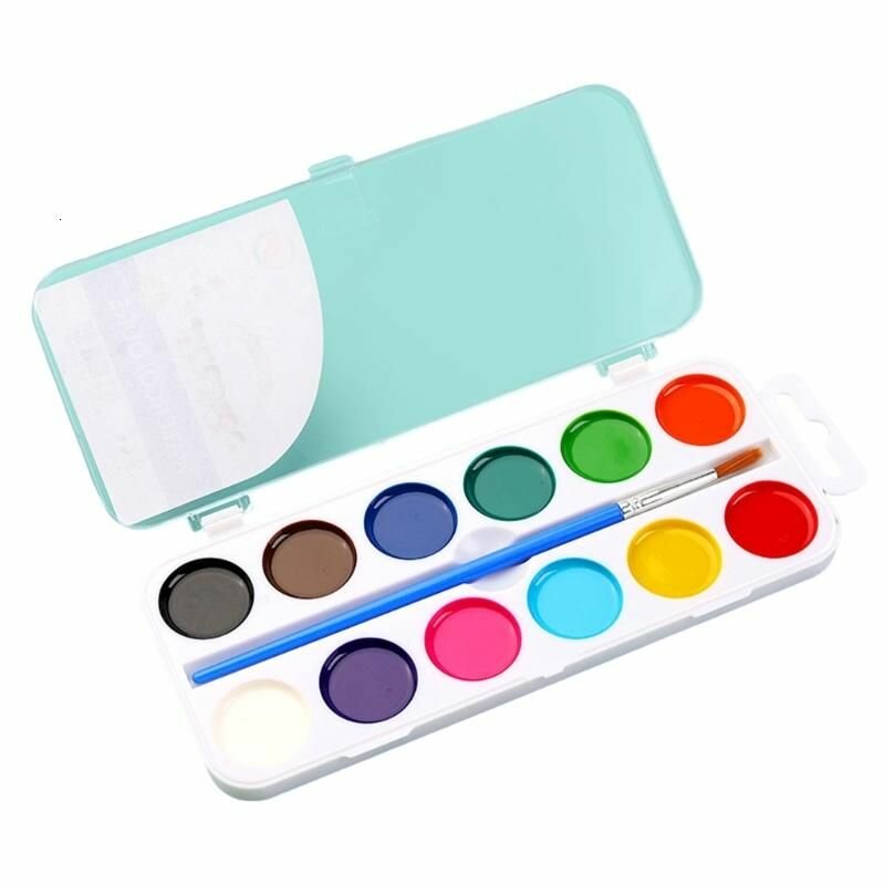 Набор акварельных красок для детей, 12 цветов