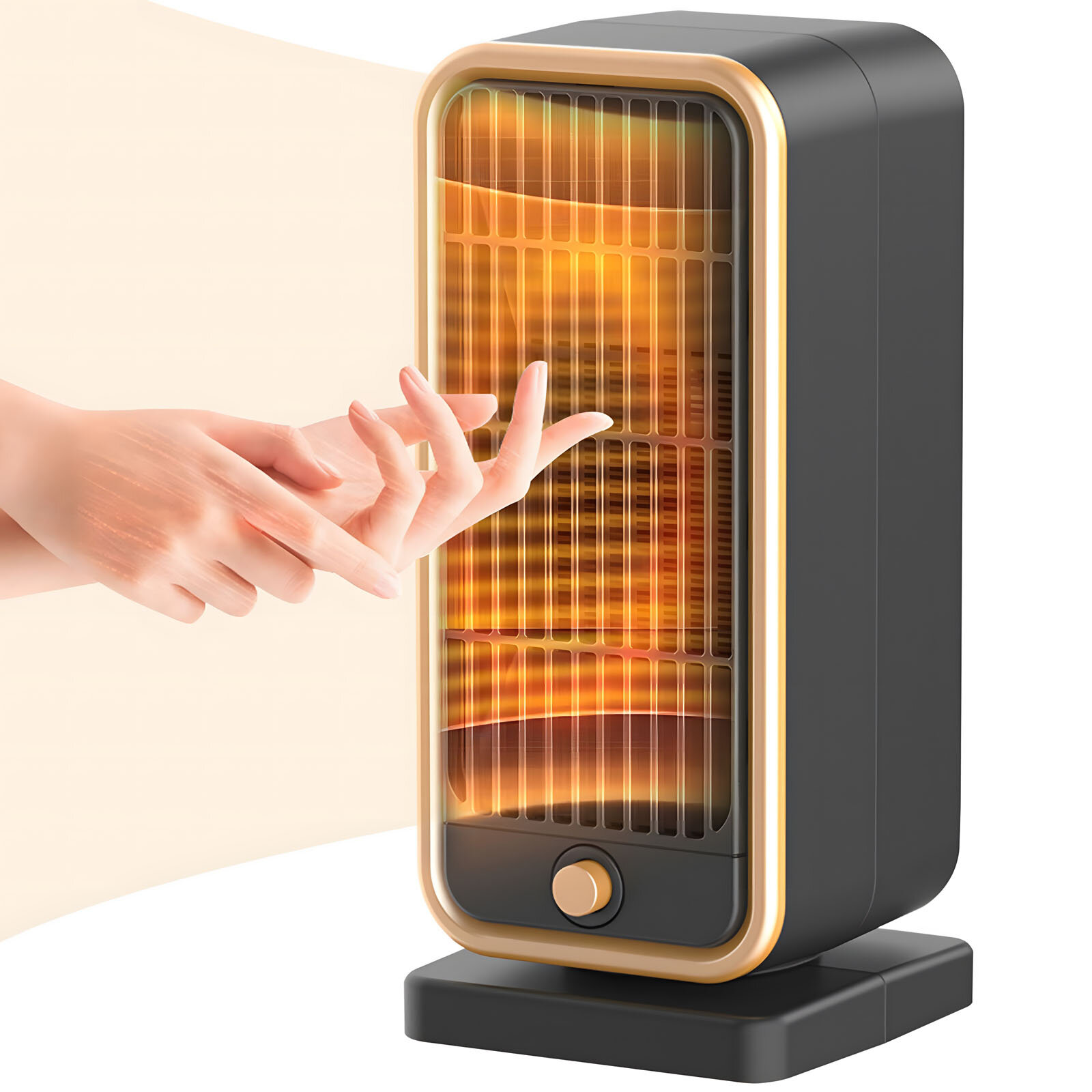 Портативный вертикальный электроплита-нагреватель для дома на керамическом элементе PTC, восстанавливаемый от разряда, нагрев за 3 секунды, 1 штука